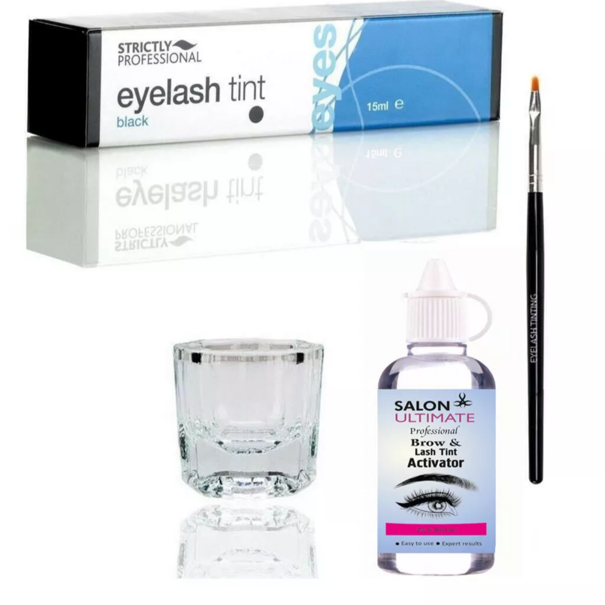 Professional Intensive Eyelash & Eyebrow Dye Tint kit Black – Two Face ...