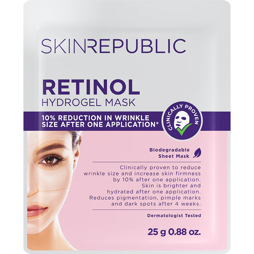 Retinol Hydrogel Face Sheet Mask – Two Face Aesthetics