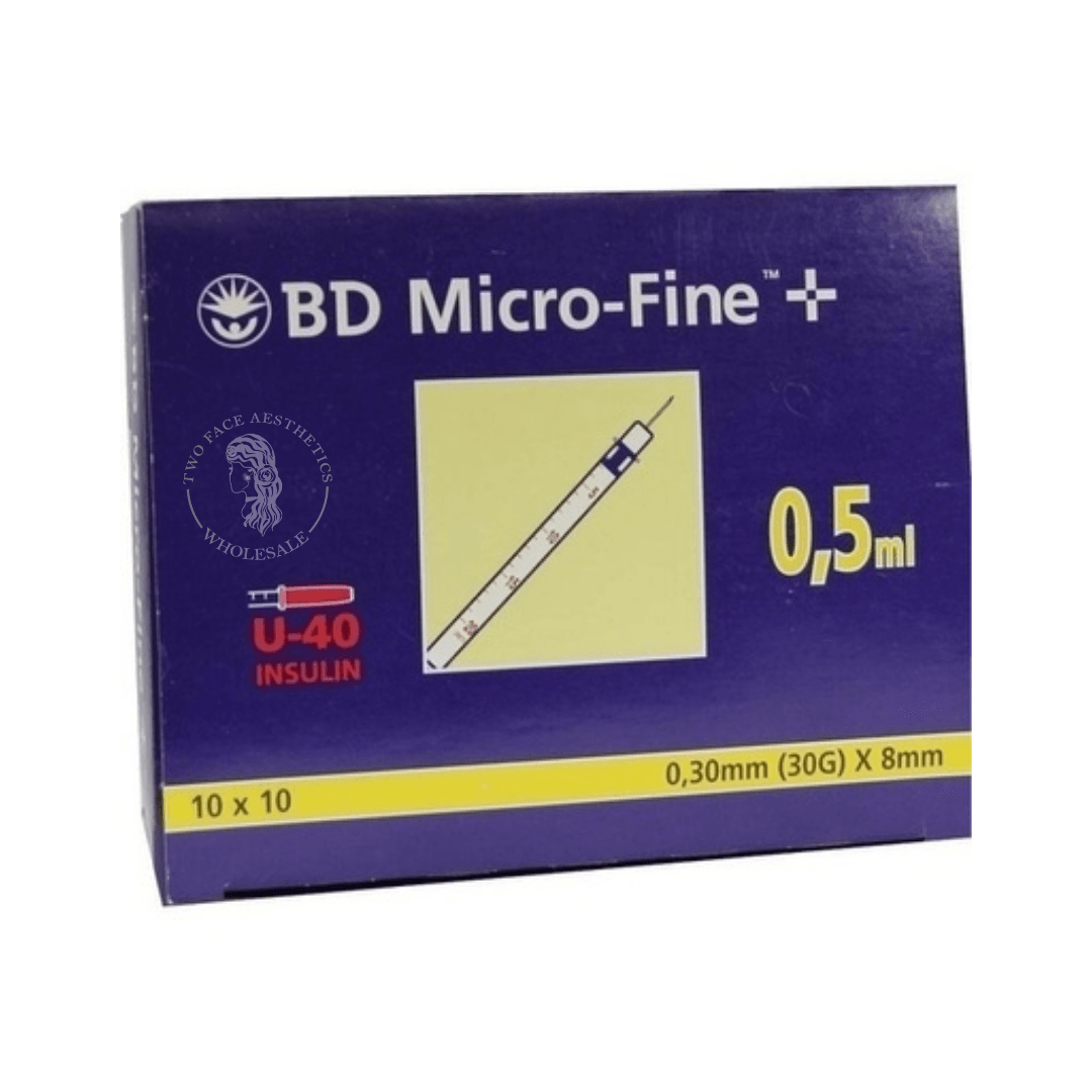 Bd Microfine+ U40 0.5ml 8mm 30g – Two Face Aesthetics